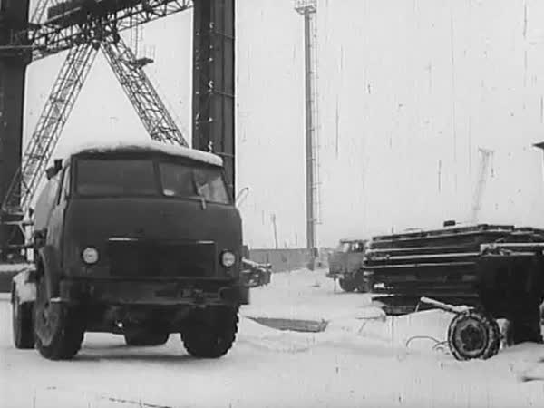 Construction of Chernobyl nuclear power station, 1970s - Stock Video ...