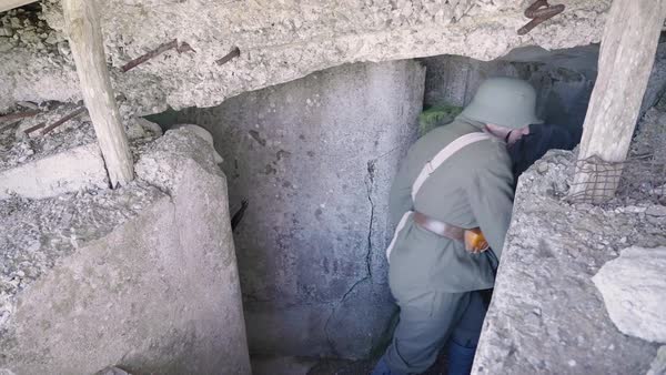 Austro-Hungarian army hiding - Stock Video Footage - Dissolve
