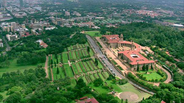 Aerial shot of The Union Buildings in Pretoria - HD Rights-managed ...