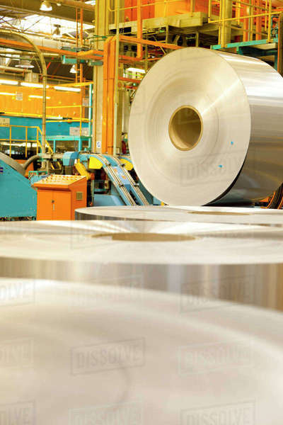 Interior shot of Nampak factory production line - Stock Photo - Dissolve