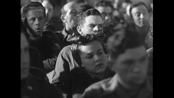 1940s - A witness in the Dachau trials makes a statement. - Stock Video ...