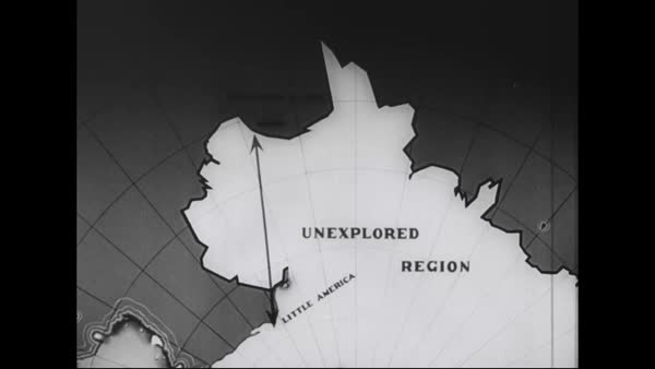 1934 - An animated map is used to show the initial course of the fourth ...