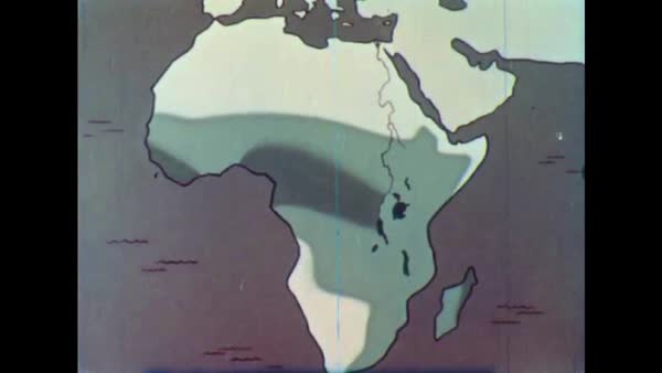 The Nile River is introduced in an animated sequence of Africa - HD ...