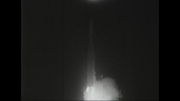 1960s - A NASA rocket is launched, and a balloon is detonated with ...