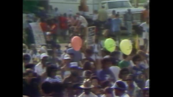 1983 - Crowds gather in Washington DC for the 20th anniversary of the ...