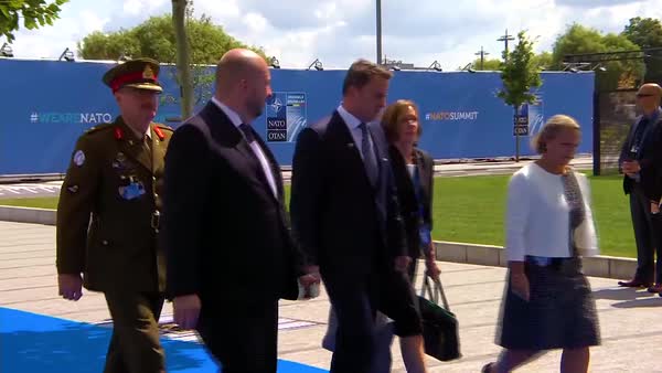 2018 - Luxembourg Prime Minister Xavier Bettel arrives at the NATO ...