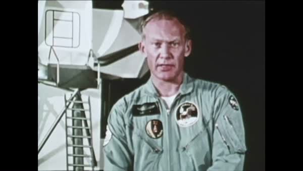 1960s - Buzz Aldrin is seen after his historic flight to the moon ...
