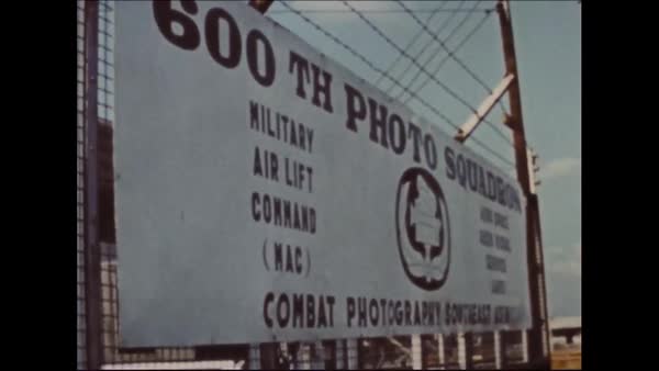 1960s—Shots of buildings at the 600th Photo Squadron in Vietnam, and an ...