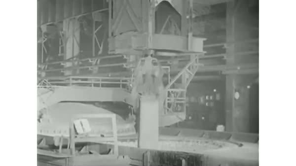 1946— A steel ingot is put into a soaking pit and rolled into a ...