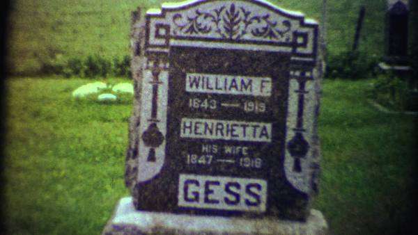 1950s 8mm vintage shot of old gravestone cemetery funeral - 4K Royalty ...