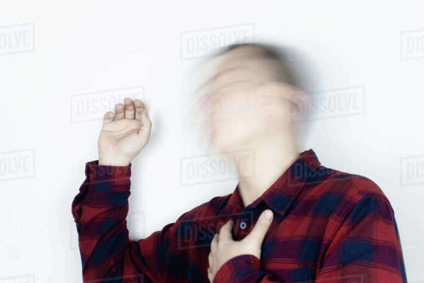 Man loses consciousness and falls down due to dizziness and disturbance ...