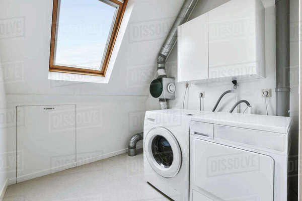 Laundry interior design in a luxury house - Royalty-free Stock Photo ...