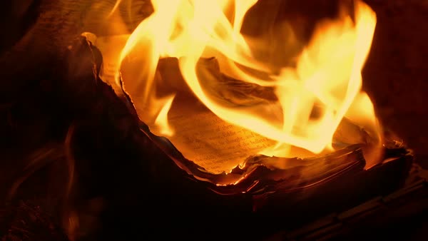 Book Pages Burning Up In Fire - HD Royalty-free Stock Video Footage ...
