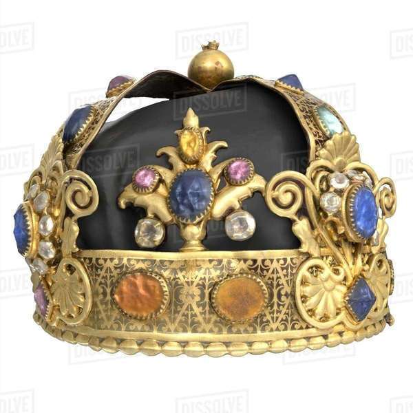King Crown isolated on white background - Stock Photo - Dissolve