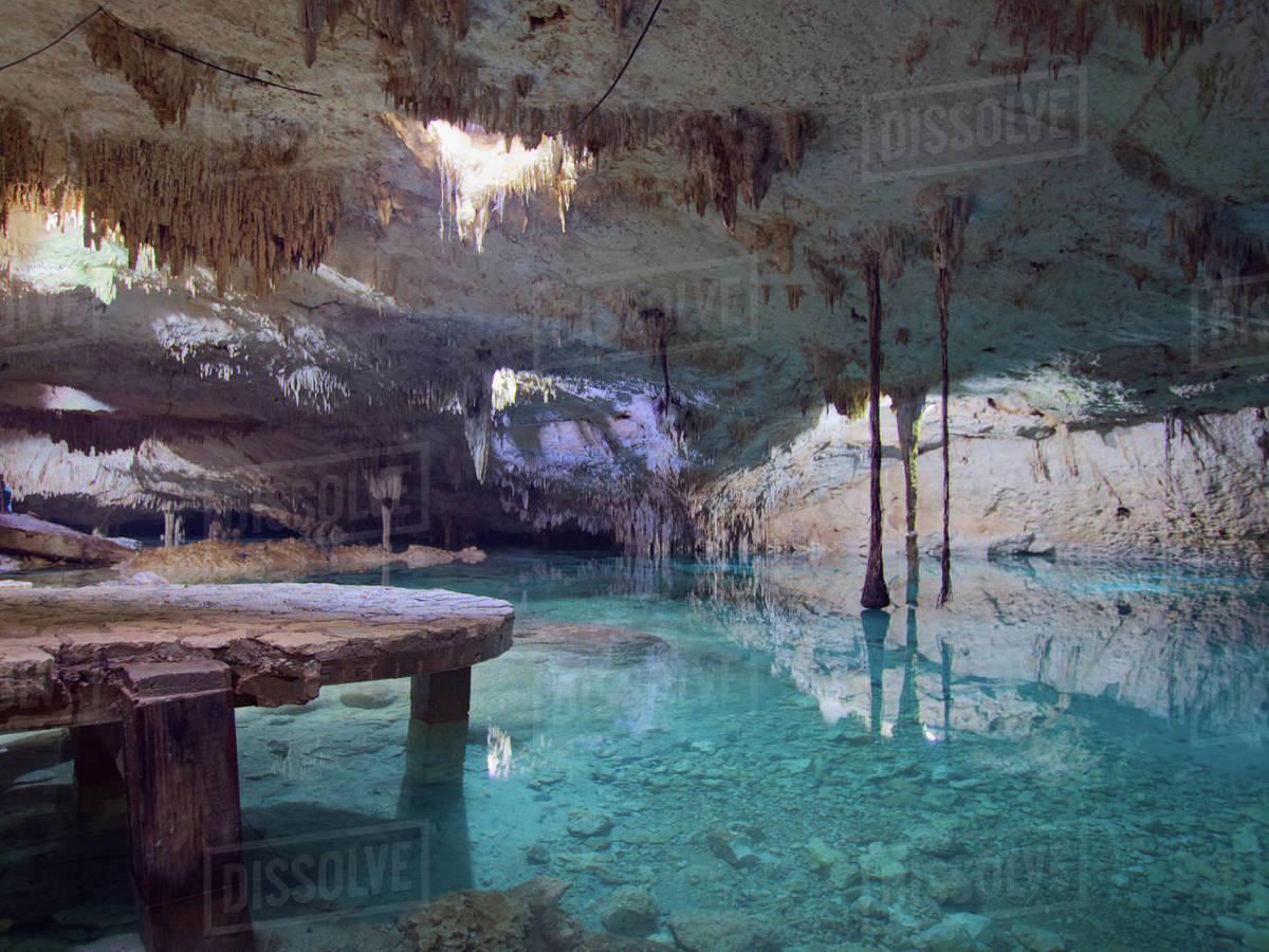 Cenote taak bi ha in tulum mexico - Stock Photo - Dissolve