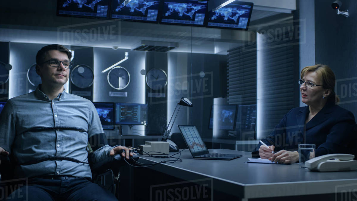 Female Special Agent Conducts Lie Detector Test on a Young Suspect ...