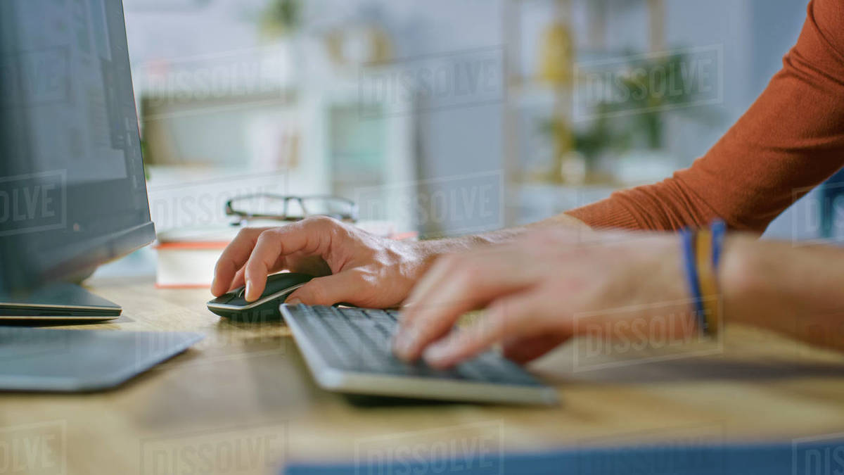 Handsome Software Engineer Works on a UX / UI Mobile App Template, Uses ...