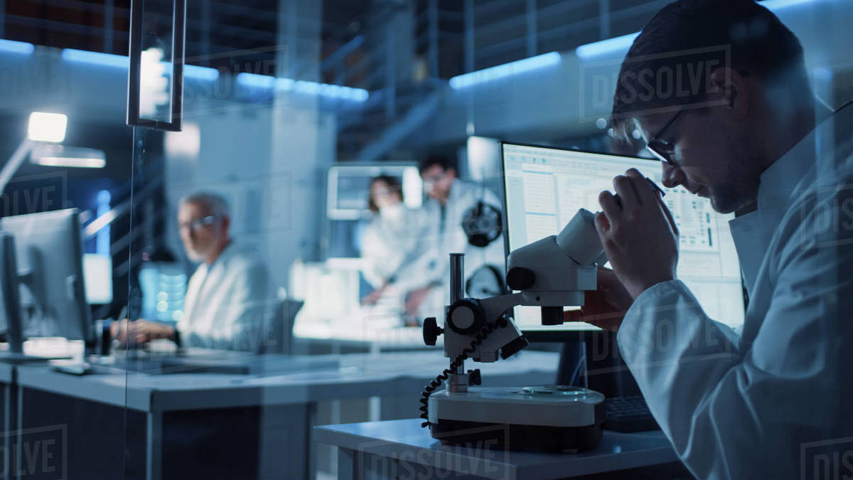 In Technology Research Laboratory: Diverse Team of Industrial ...