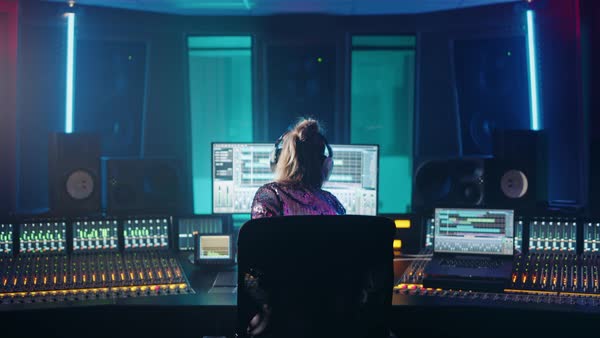 Artist, Musician, Audio Engineer, Producer in Music Record Studio, Uses ...