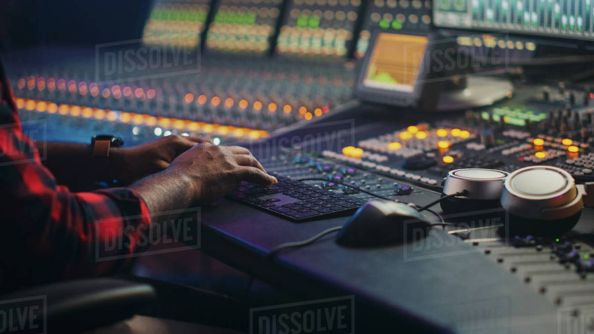 Music Creator, Musician, Artist Works in the Music Record Studio, Uses ...