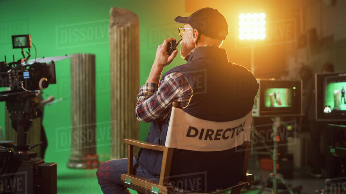 Prominent Successful Senior Director is Sitting at His Chair and ...