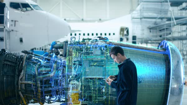 High-Tech Advanced Technology Concept: Visualization Of Futuristic ...