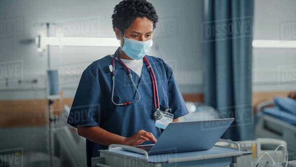 Professional Black Latin Female Head Nurse - Royalty-free Stock Photo ...