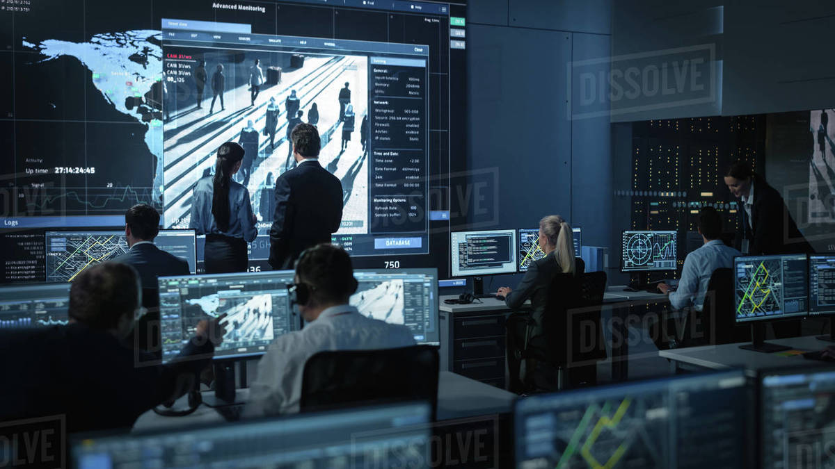 Middle Aged Male and Female Government Officers Discuss Working Matters ...