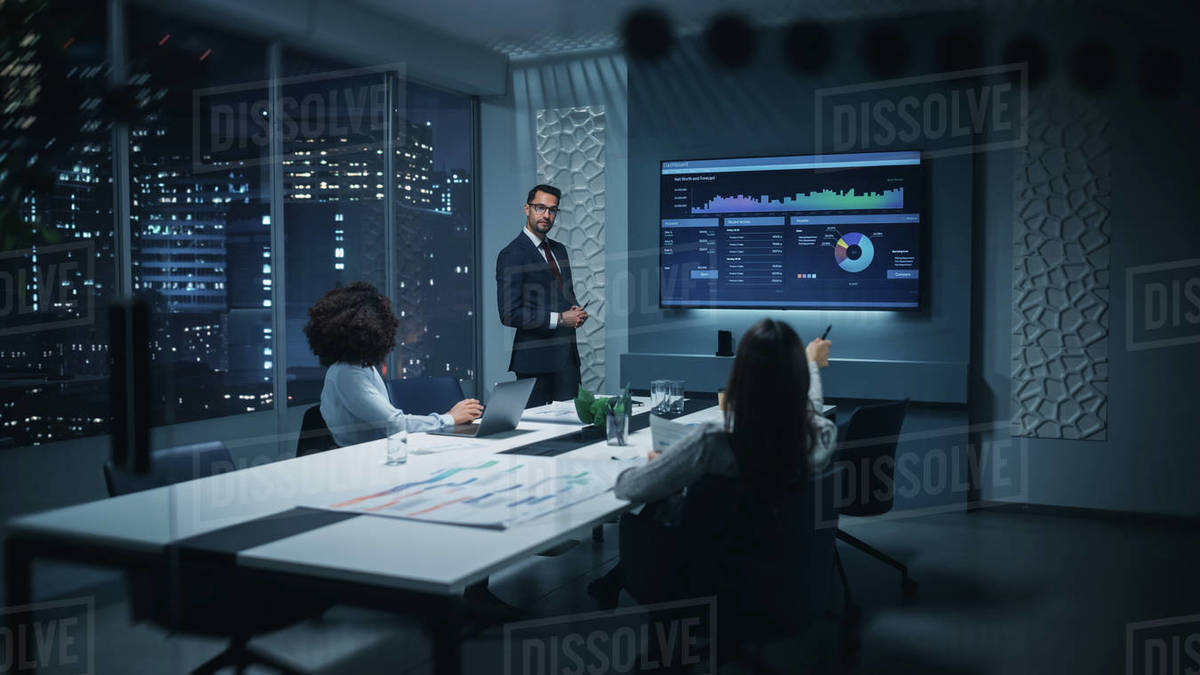 Diverse Team of Top Managers Talk - Stock Photo - Dissolve