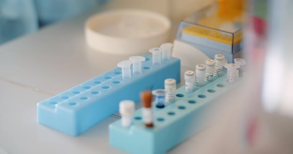 Microbiology Laboratory Scientist Works with various bacteria - 4K ...