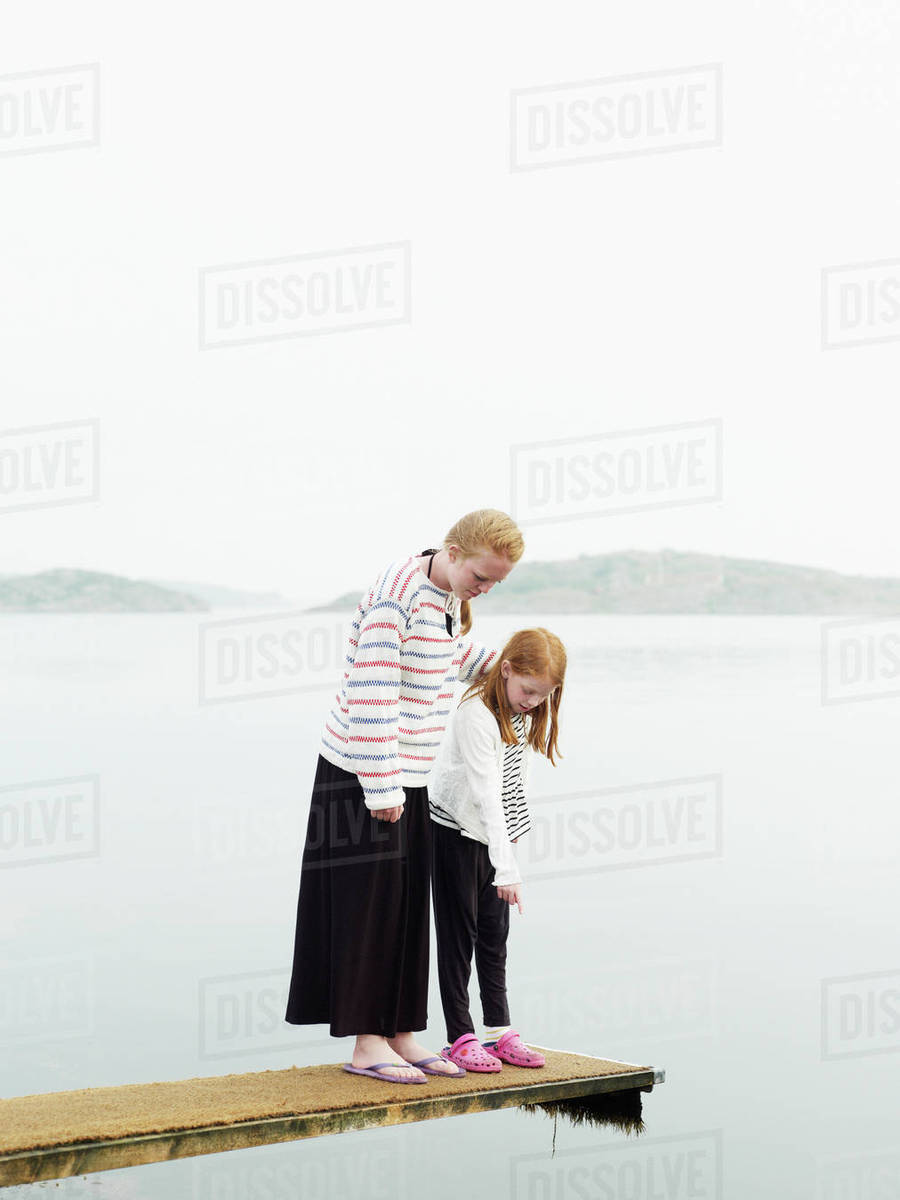 Girls at water - Stock Photo - Dissolve