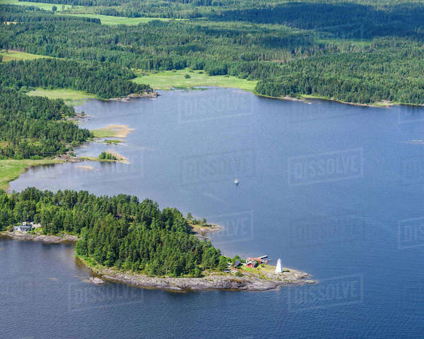 Aerial view of coastline - Royalty-free Stock Photo | Dissolve