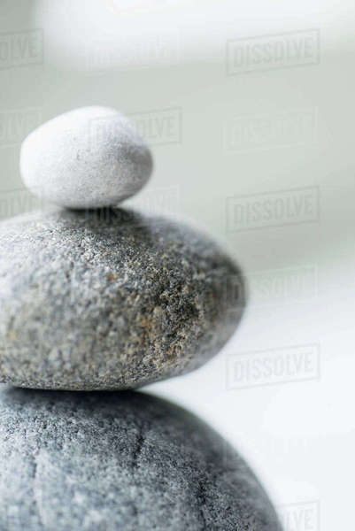 Stack of pebbles, close-up - Royalty-free Stock Photo | Dissolve