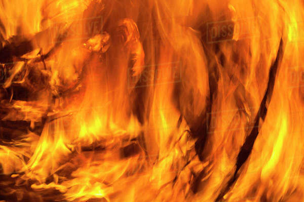 Fire, close-up - Royalty-free Stock Photo | Dissolve