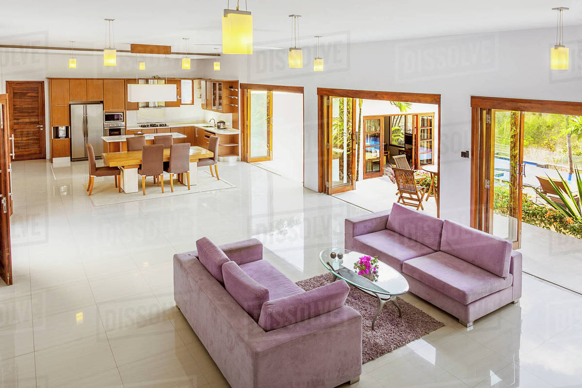 Modern open plan ground floor - Royalty-free Stock Photo | Dissolve