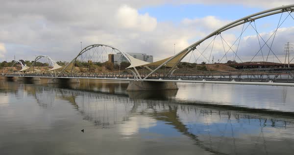 View of bridge over the Salt River in Tempe, Arizona - 4K Royalty-free ...