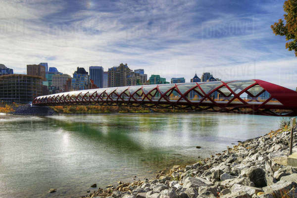 The Peace Bridge in Calgary, Canada - Royalty-free Stock Photo | Dissolve