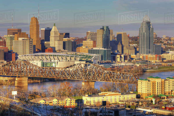 View of the Cincinnati skyline - Royalty-free Stock Photo | Dissolve
