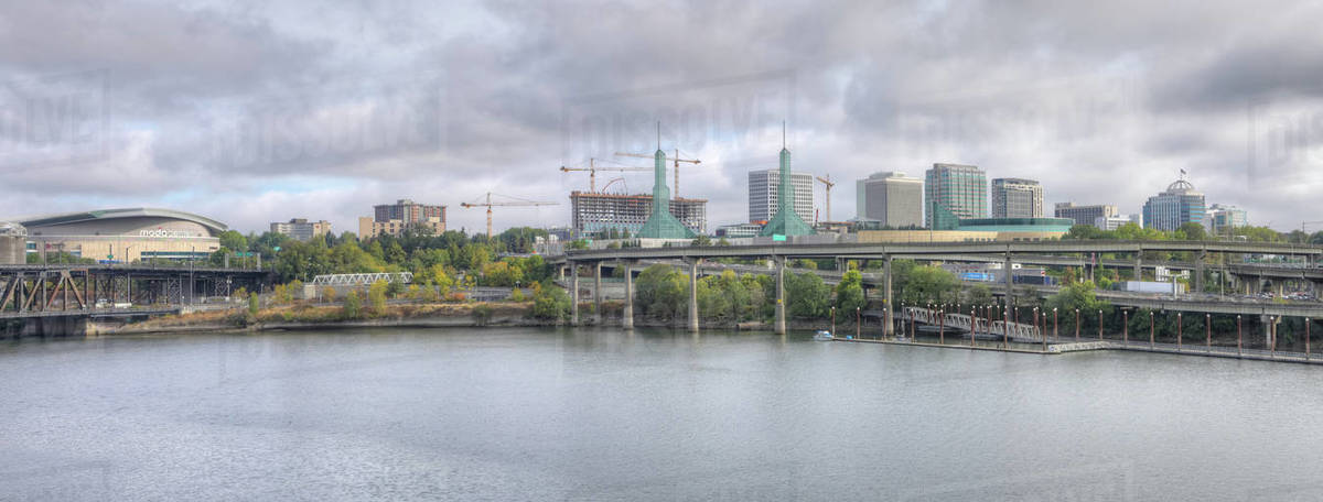 A Scene including ModaCenter Arena in Portland, Oregon - Royalty-free ...