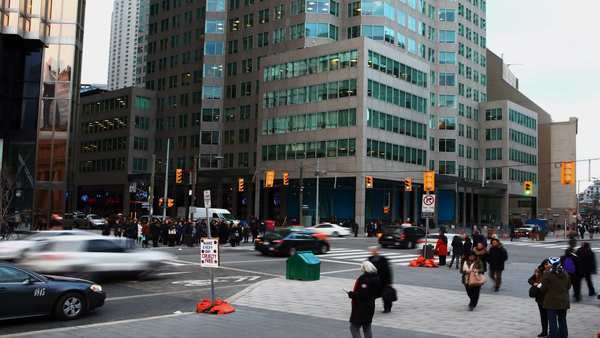 Busy Toronto Street at twilight - 4K Royalty-free Stock Video Footage ...