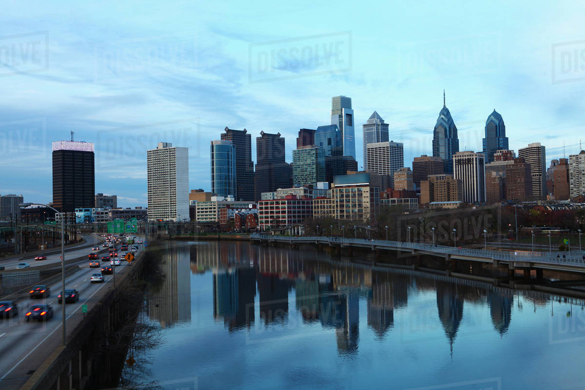 A view of Philadelphia skyline - Royalty-free Stock Photo | Dissolve