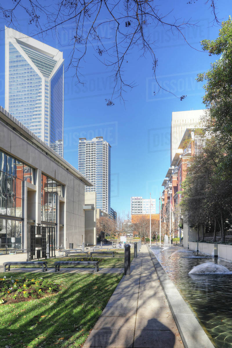 A Vertical outside the Convention Center in Charlotte, North Carolina ...