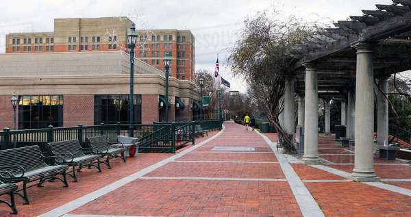 A Riverwalk view at Augusta, Georgia - Stock Photo - Dissolve