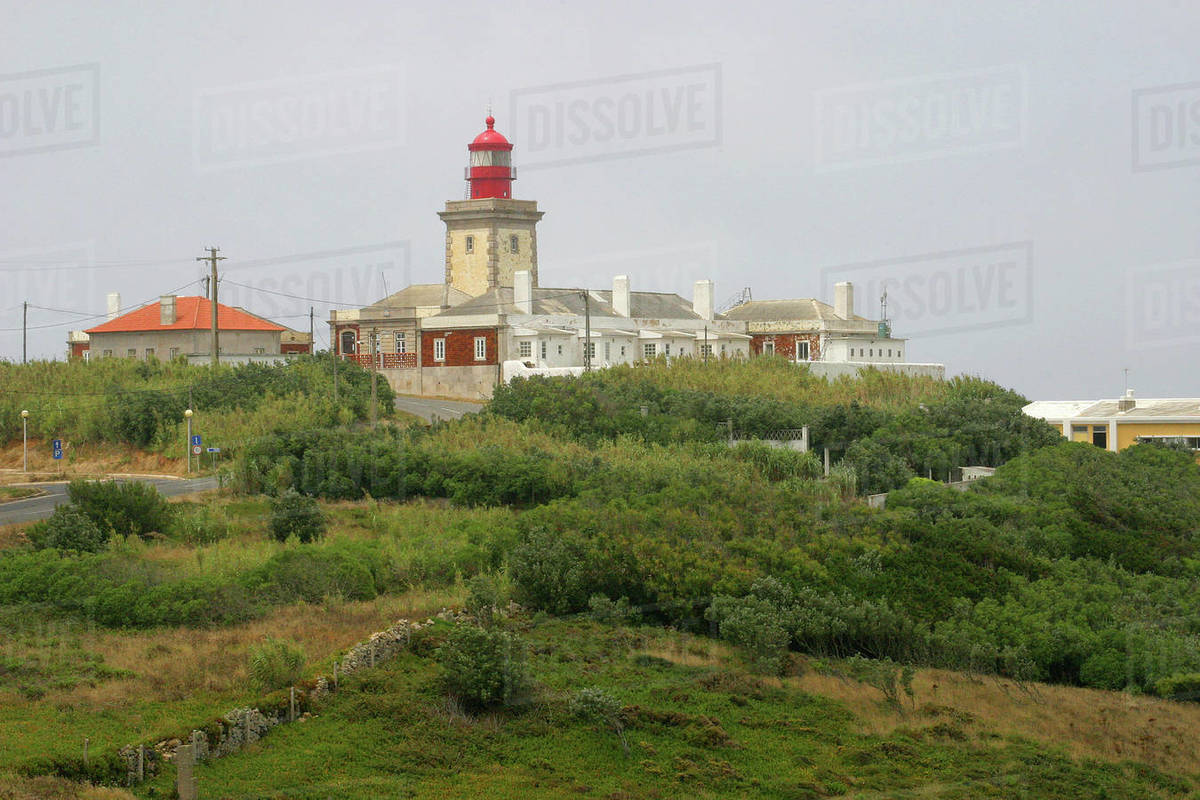 A Capo Da Roca Lighthouse view in Portugal - Royalty-free Stock Photo ...