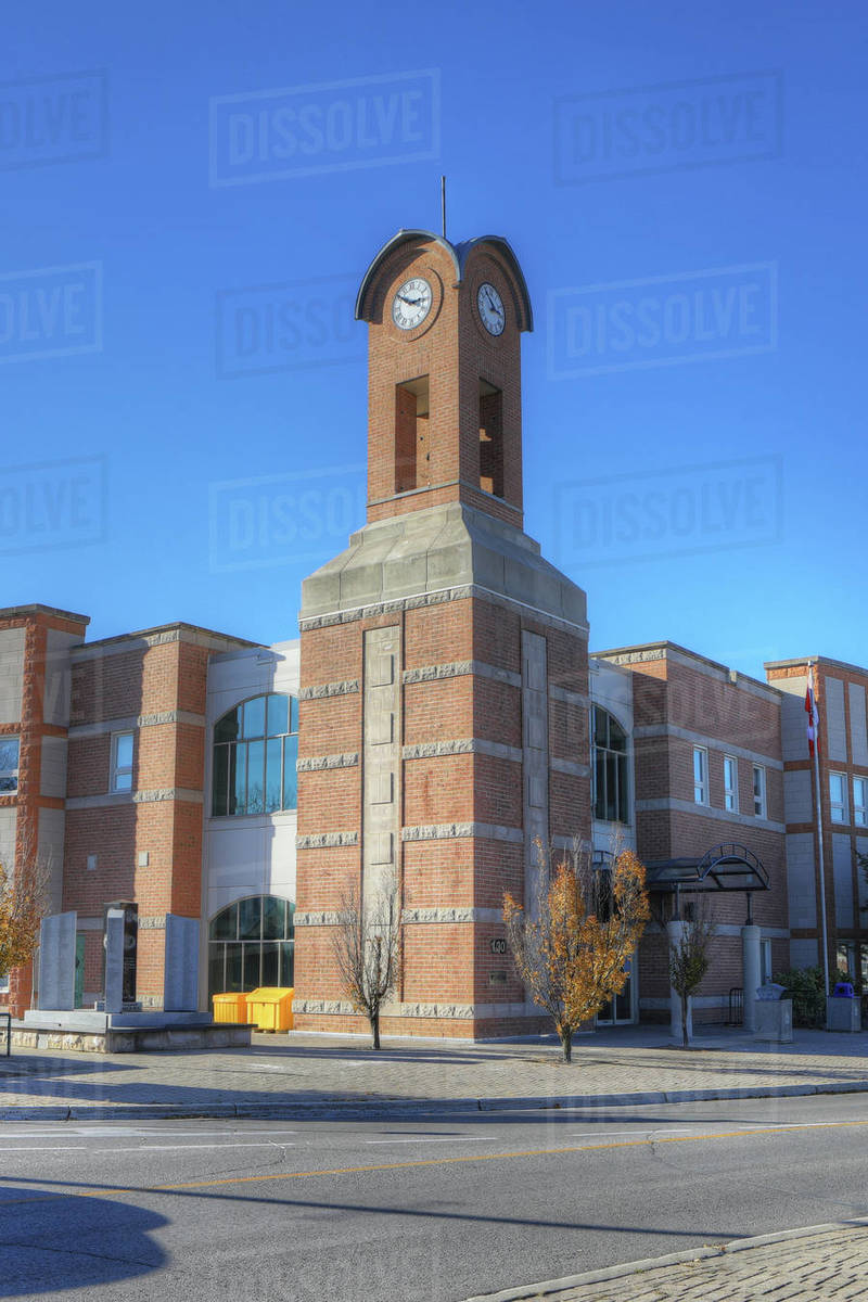 A Vertical of Ingersoll Town Hall in Ontario, Canada - Royalty-free ...