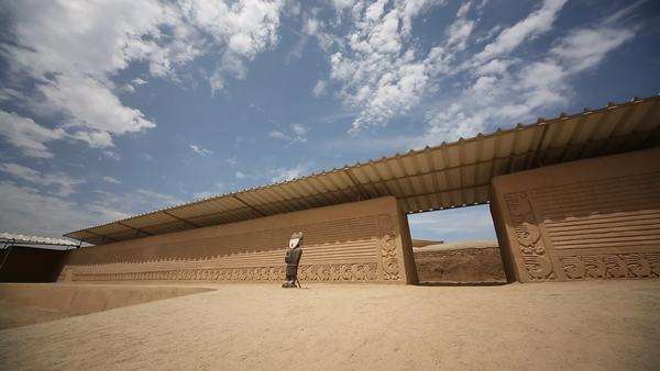 Temple of Chan Chan - Peru, near by Trujillo. constructed by chimor ...