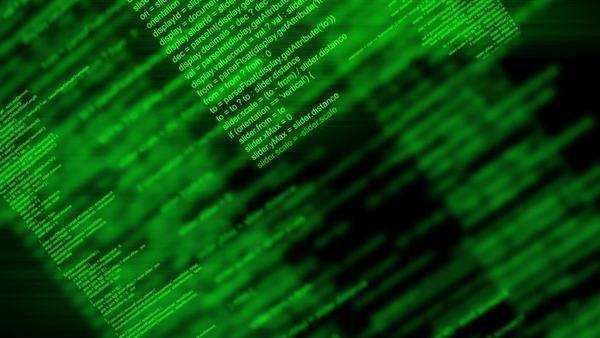 Abstract Animated Computer Script Programming Code As Technology 0883