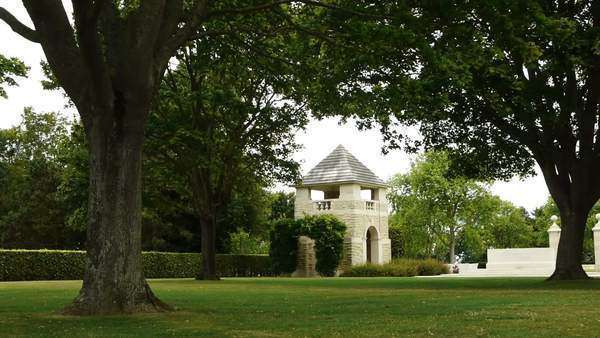 A memorial cemetery of Canadian soldiers of world war II. The graveyard ...