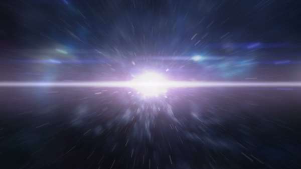 Animation of space warp to planet Mars. A 3D futuristic speed time ...