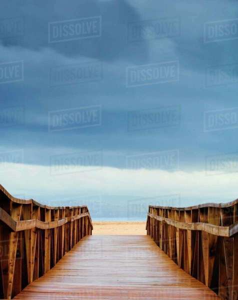 Ocean Boardwalk - Stock Photo - Dissolve